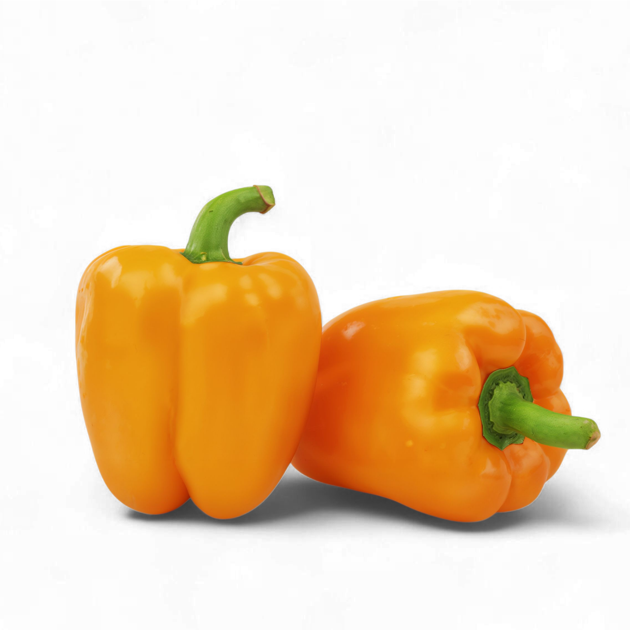 Fresh orange capsicum with crisp bite. – UNS Farms